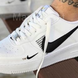 Маратонки Nike Air Force TM бяло-черно - Maratonkitebg.com